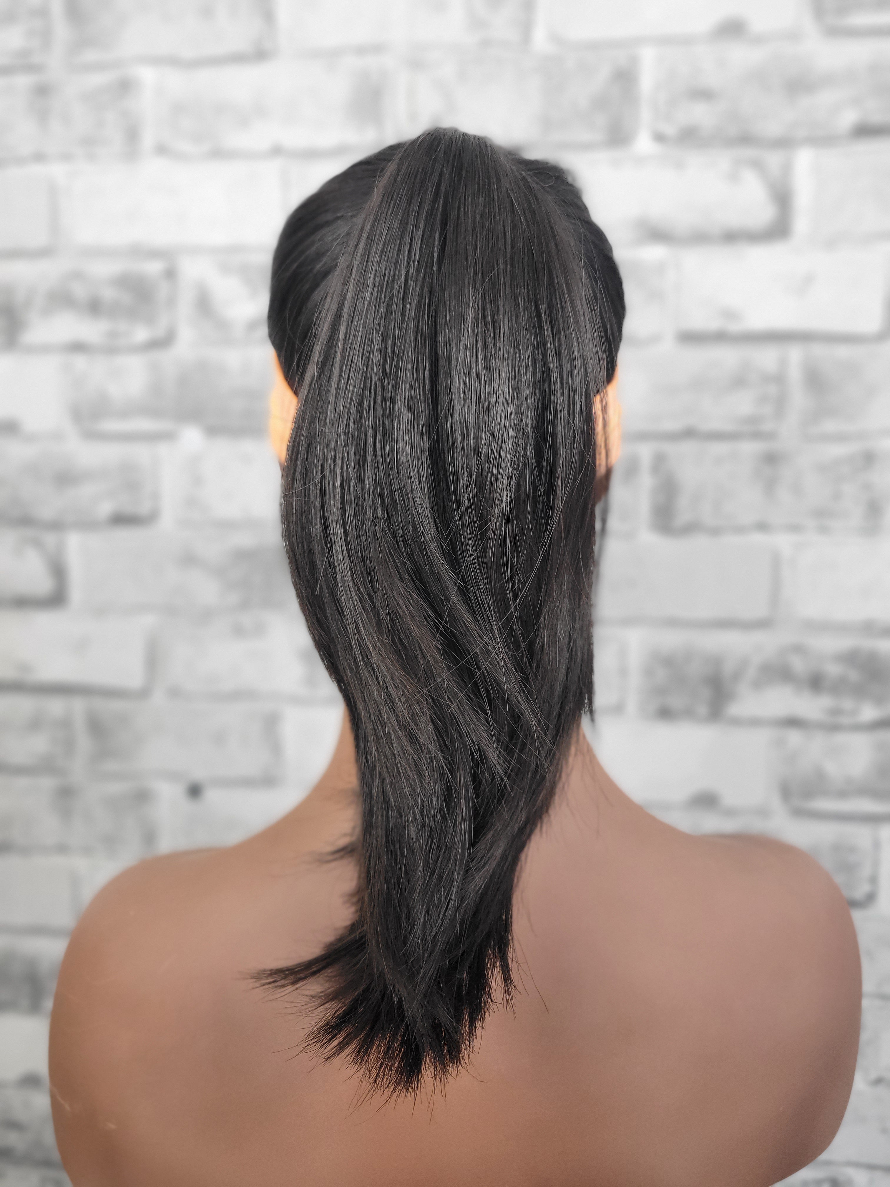 22" Sport Pony Wig - Natural Black (M) – FLOX HAIR