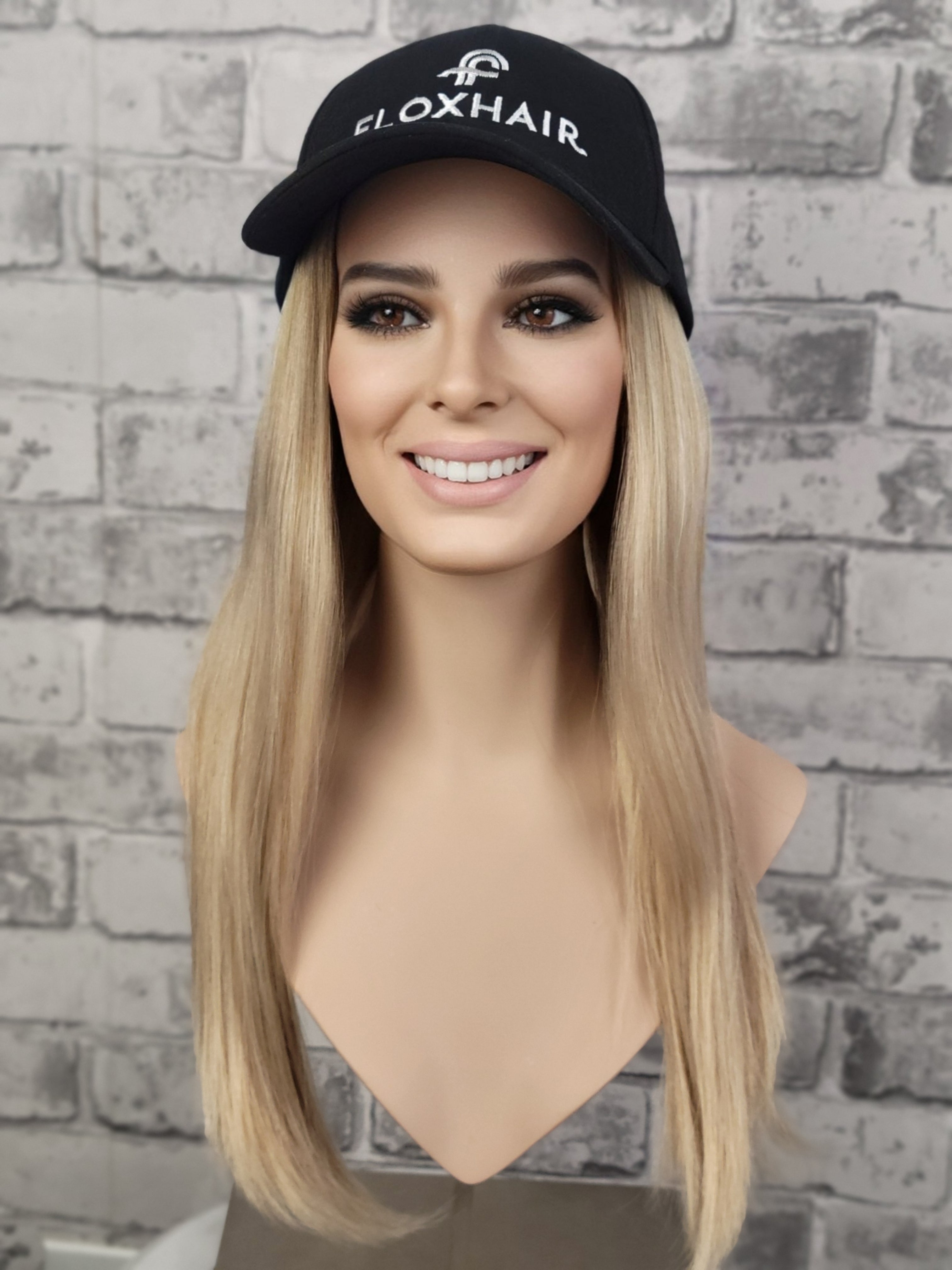 20" Hat Fall Wig - Icy Beige (S) – FLOX HAIR