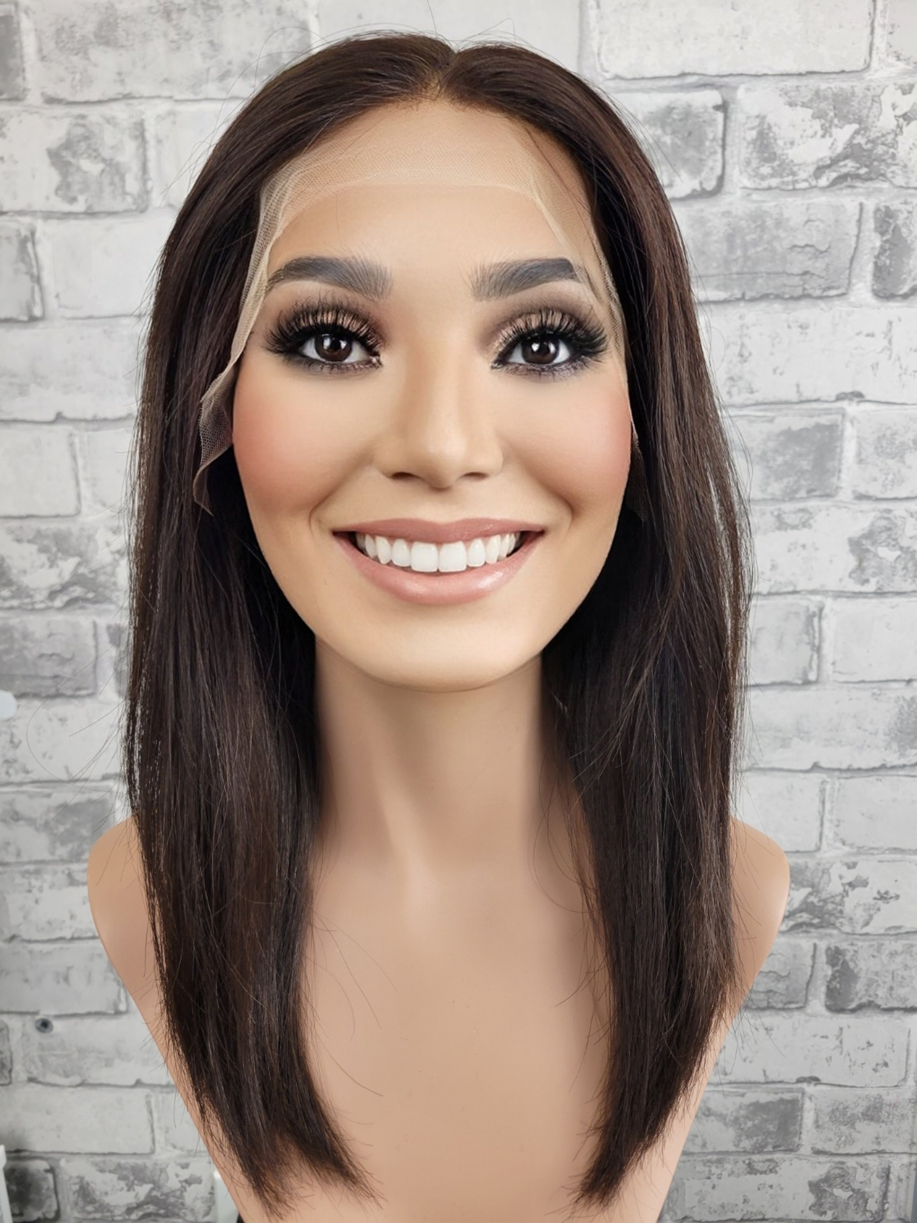 17" Luxury Lace Wig - Darkest Brown (M) – FLOX HAIR