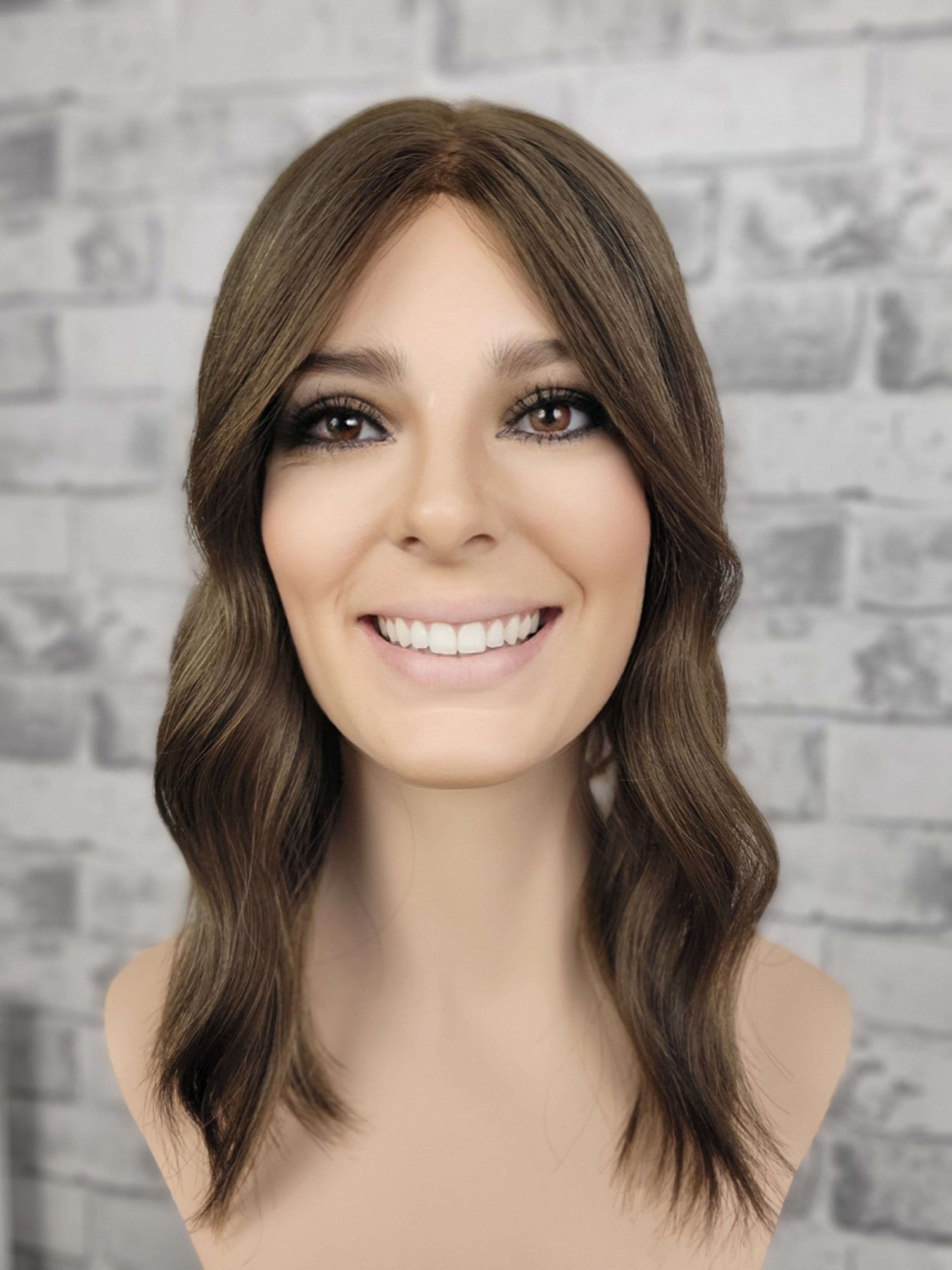 17" Closed Lace Topper - Espresso (8x8) – FLOX HAIR
